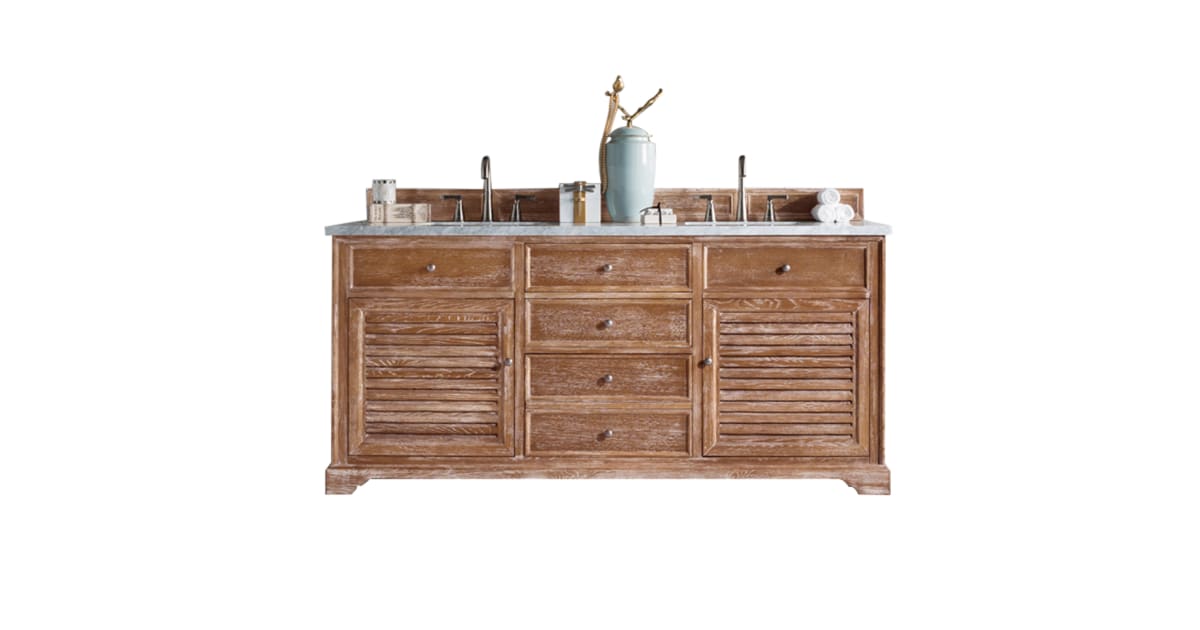 James Martin Vanities 238-104-5711-3CAR Savannah 72" Free Standing ...