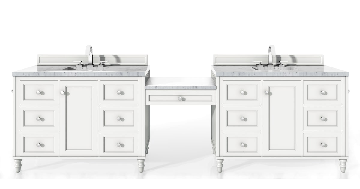James Martin Vanities 301-V122-BW-DU-3CAR Copper Cove Encore 122 ...