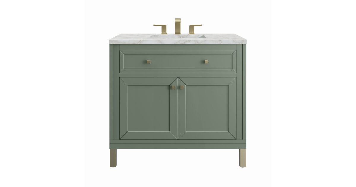 James Martin Vanities 305-V36-SC-3VSL Chicago 36" Single Basin Wood ...