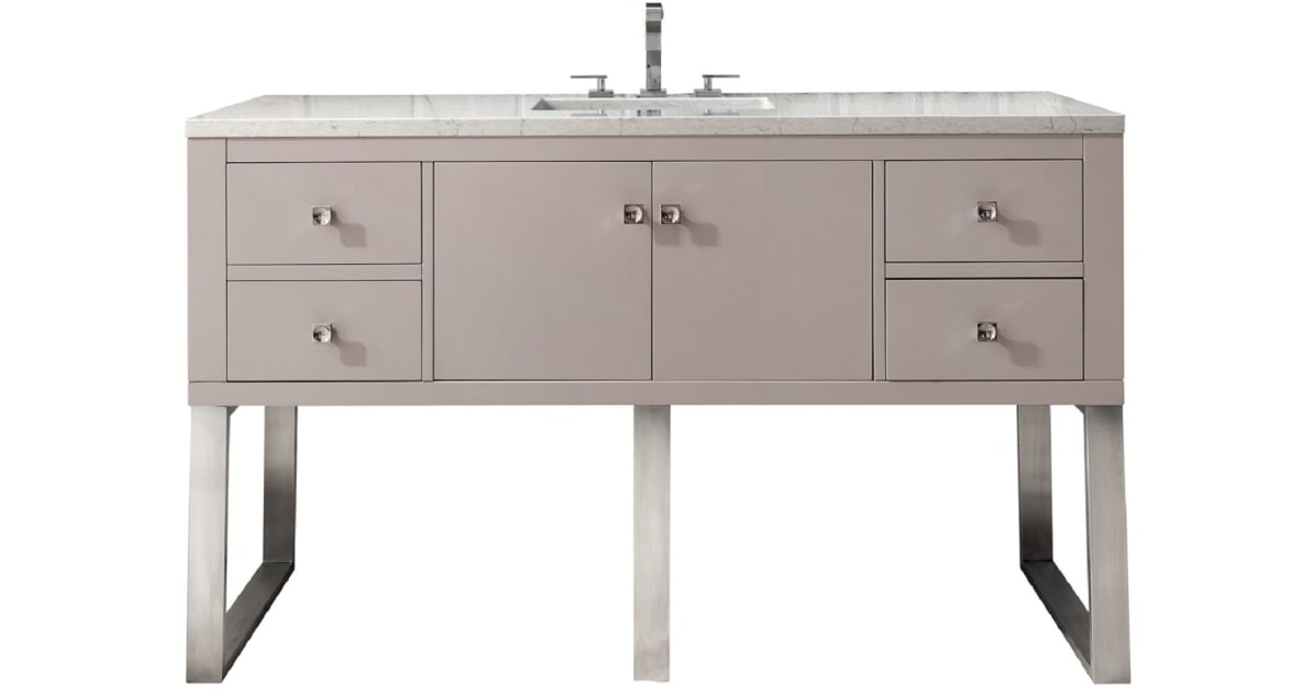 James Martin Vanities 311-V60S-MTM-3CSP Westlake 60" Single Vanity with ...