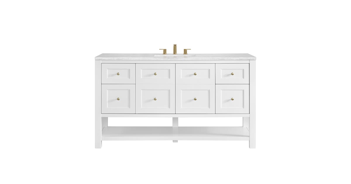 James Martin Vanities 330-V60S-BW-3AF Breckenridge 60" Free Standing ...