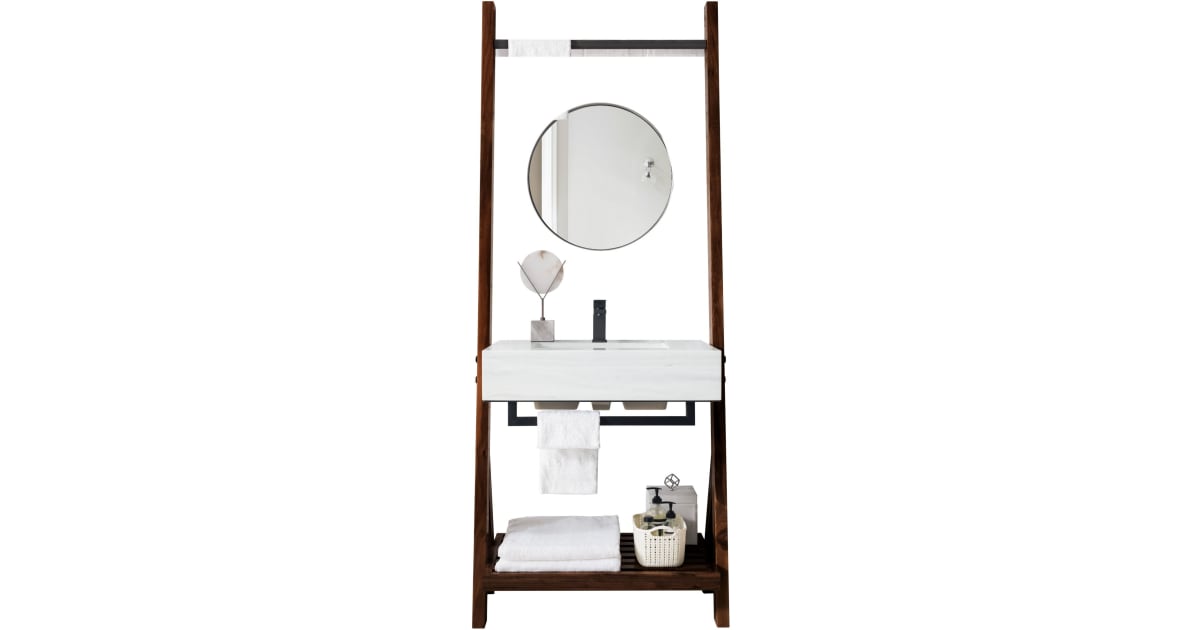 James Martin Vanities 410-V30-WLT-AF Lakeside 30" Single Basin Hardwood ...