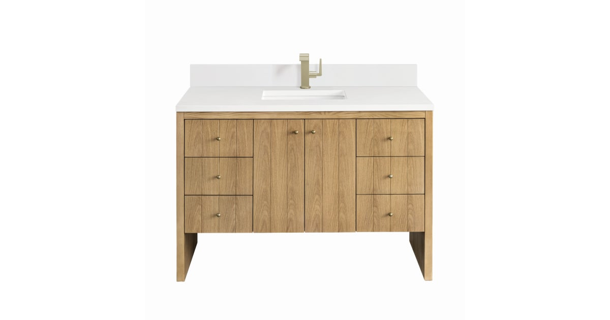 James Martin Vanities 435-V48-LNO-1WZ Hudson 48" Single Basin Wood ...