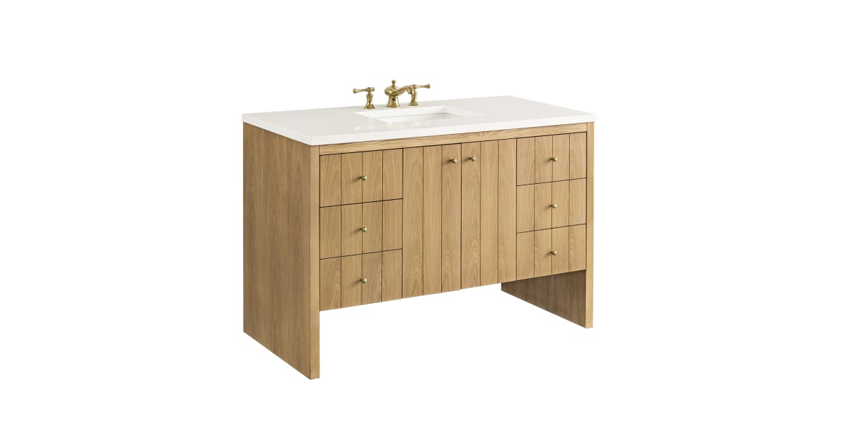 James Martin Vanities 435-V48-LNO-3WZ Hudson 48" Single Basin Wood ...