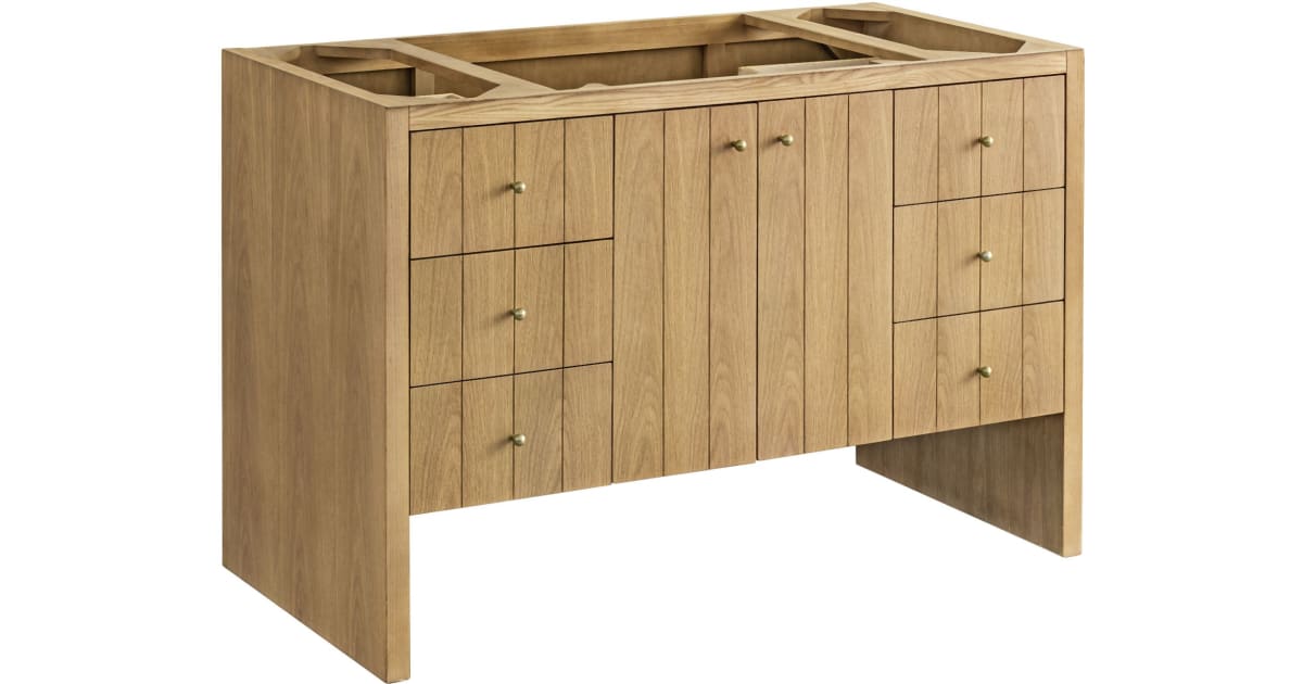 James Martin Vanities 435-V48-LNO Hudson 48" Single Basin Ash Wood ...