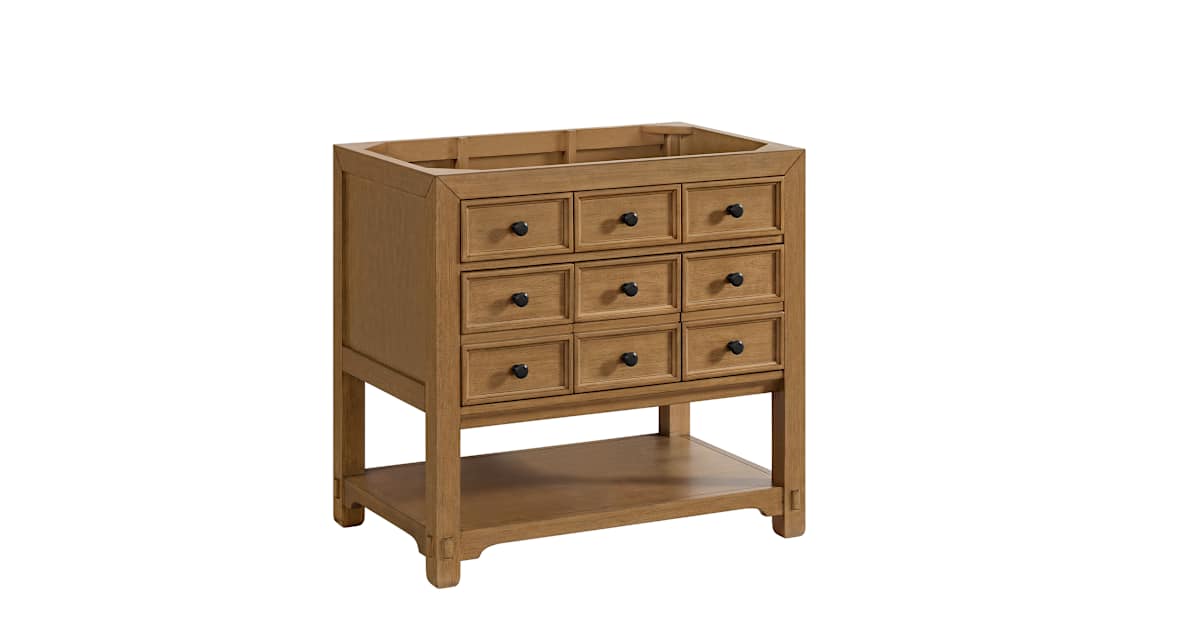 James Martin Vanities 505-V36-AMB Malibu 36" Single Free Standing ...