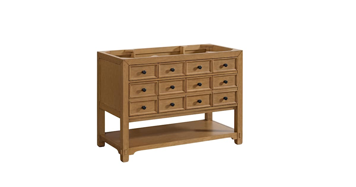 James Martin Vanities 505-V48-AMB Malibu 48" Single Free Standing ...