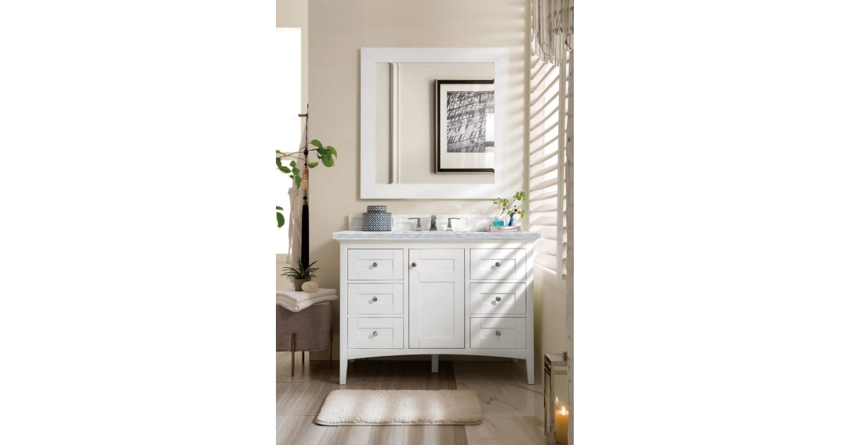 James Martin Vanities 527-V48-BW-3CAR Palisades 48" Free Standing ...