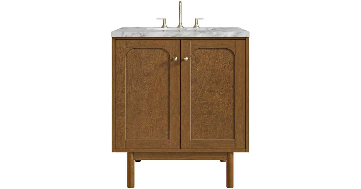James Martin Vanities 545-V30-HNO-3CAR Laurent 30" Single Basin Poplar ...