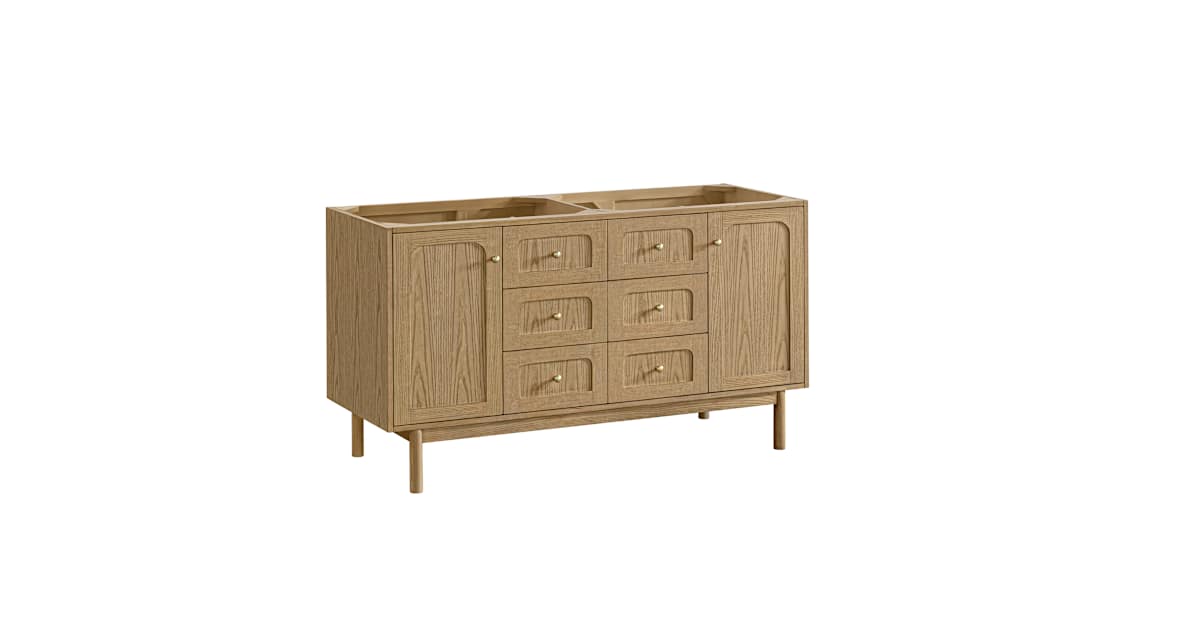 James Martin Vanities 545-V60D-LNO Laurent 60" Free Standing Double ...