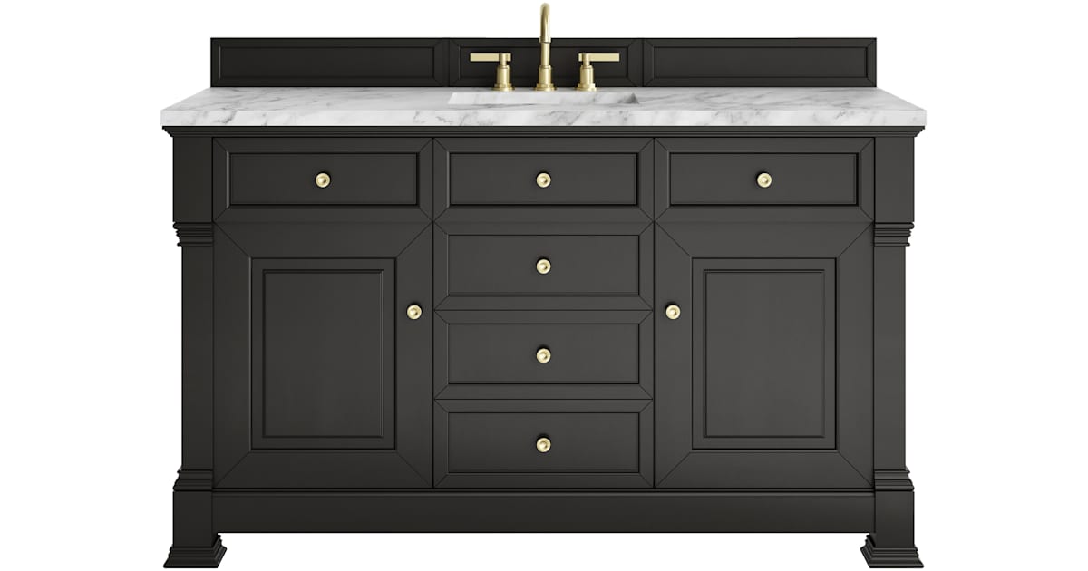 James Martin Vanities 547-V60S-BKO-3CAR Brookfield 60" Free Standing ...