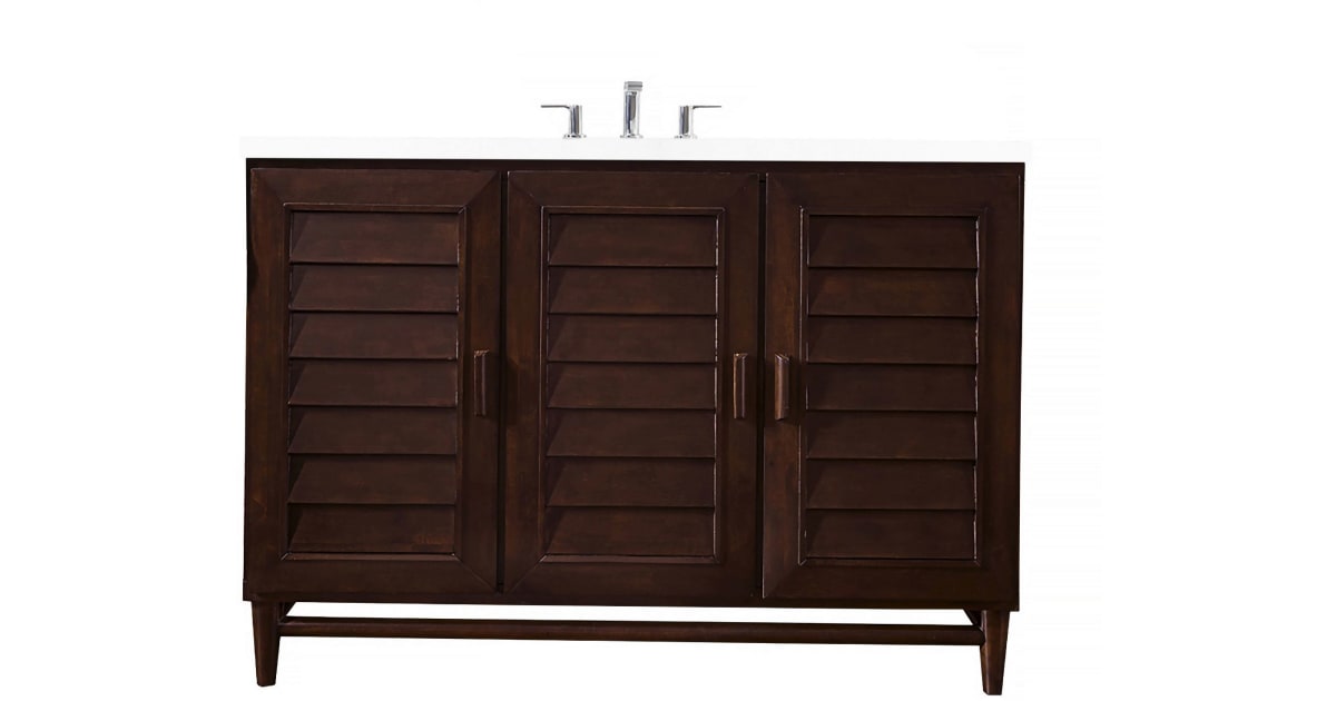 James Martin Vanities 620-V48-BNM-3CLW Portland 48" Free Standing ...