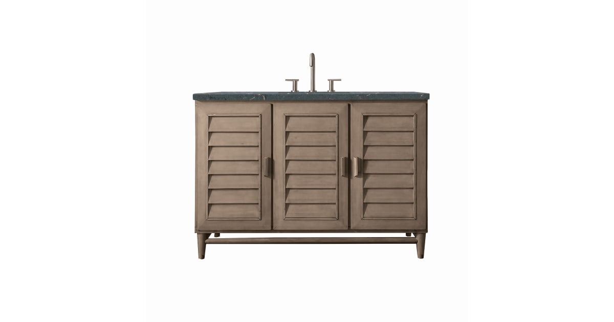 James Martin Vanities 620-V48-WW-3PBL Portland 48" Single Basin Wood ...