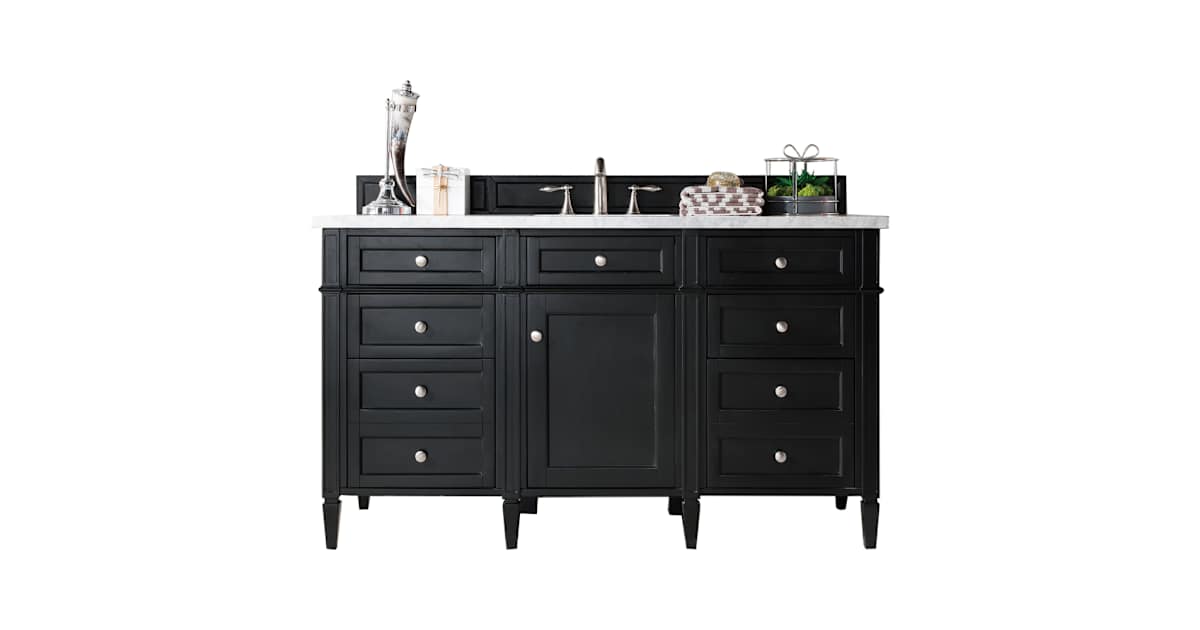 James Martin Vanities 650-V60S-BKO-4BLK Brittany 60" Free Standing ...