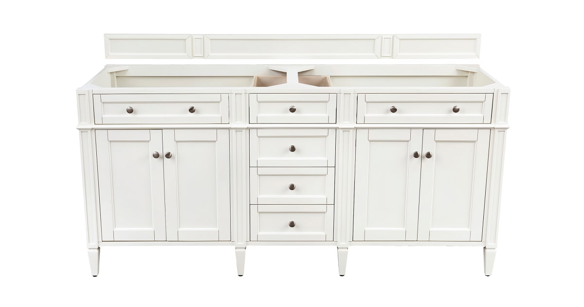 James Martin Vanities 655-V72-BW Brittany 72" Double Basin Poplar Wood ...