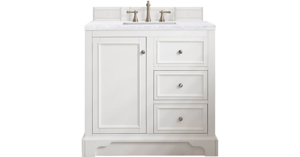 James Martin Vanities 825-V36-BW-3AF De Soto 36" Free Standing Single ...