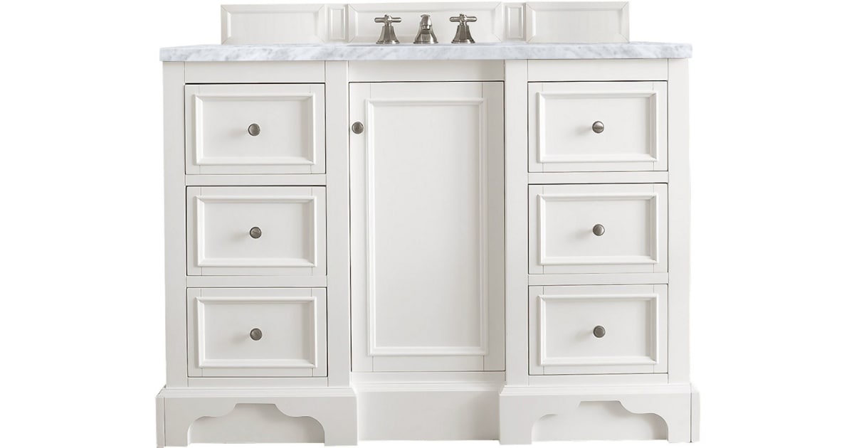 James Martin Vanities 825-V48-BW-3CAR De Soto 50" Free Standing Single ...