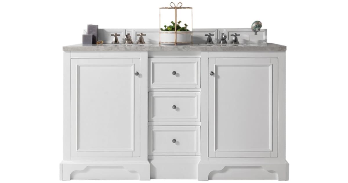 James Martin Vanities 825-V60D-BW-3CAR De Soto 62" Free Standing Double ...