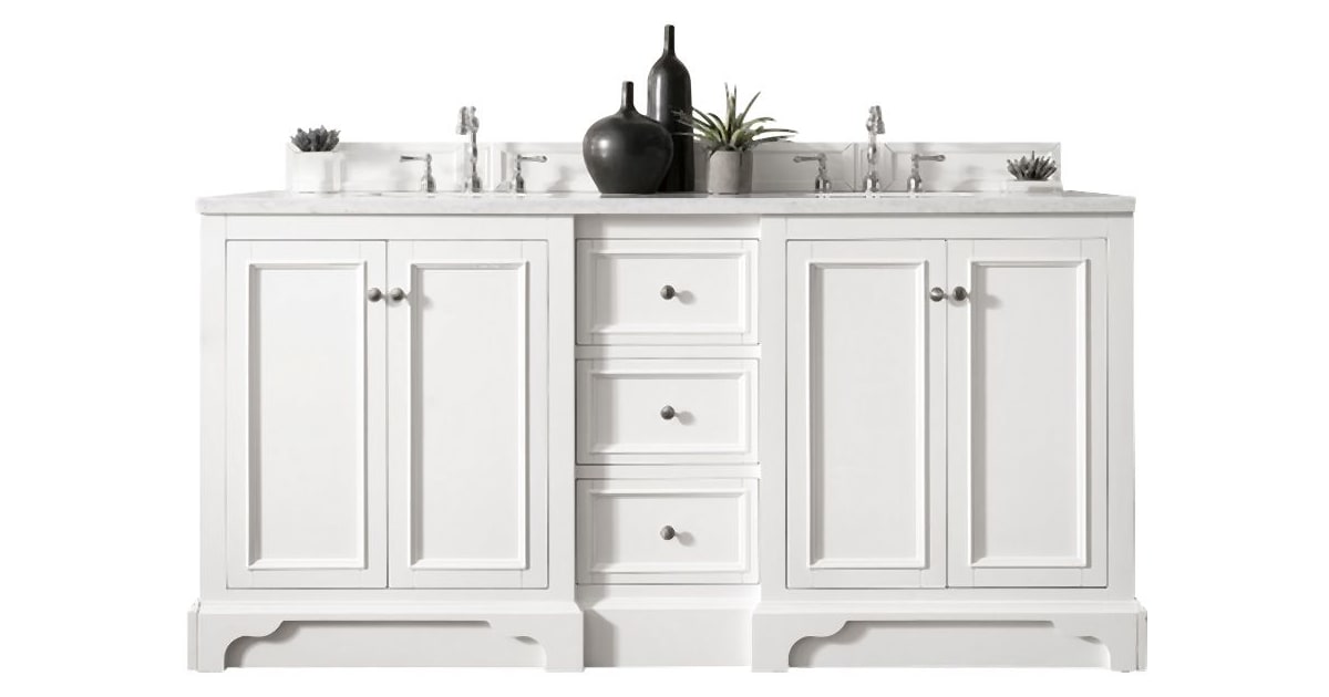 James Martin Vanities 825-V72-BW-3CAR De Soto 72" Double Basin Birch ...
