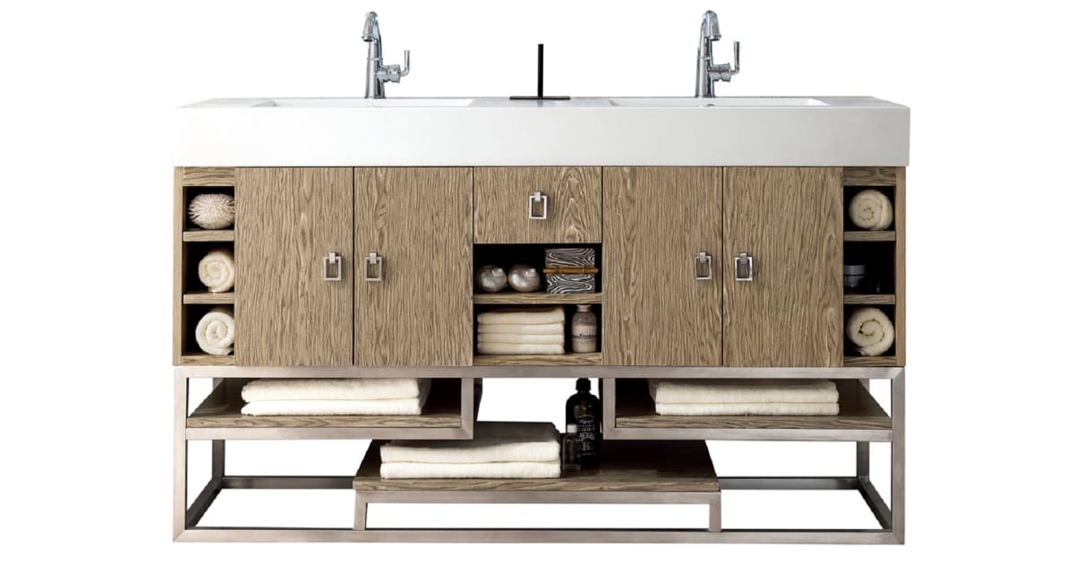 James Martin Vanities 867-V59D-CTG-GW Tahoe 59" Double Vanity Set with ...