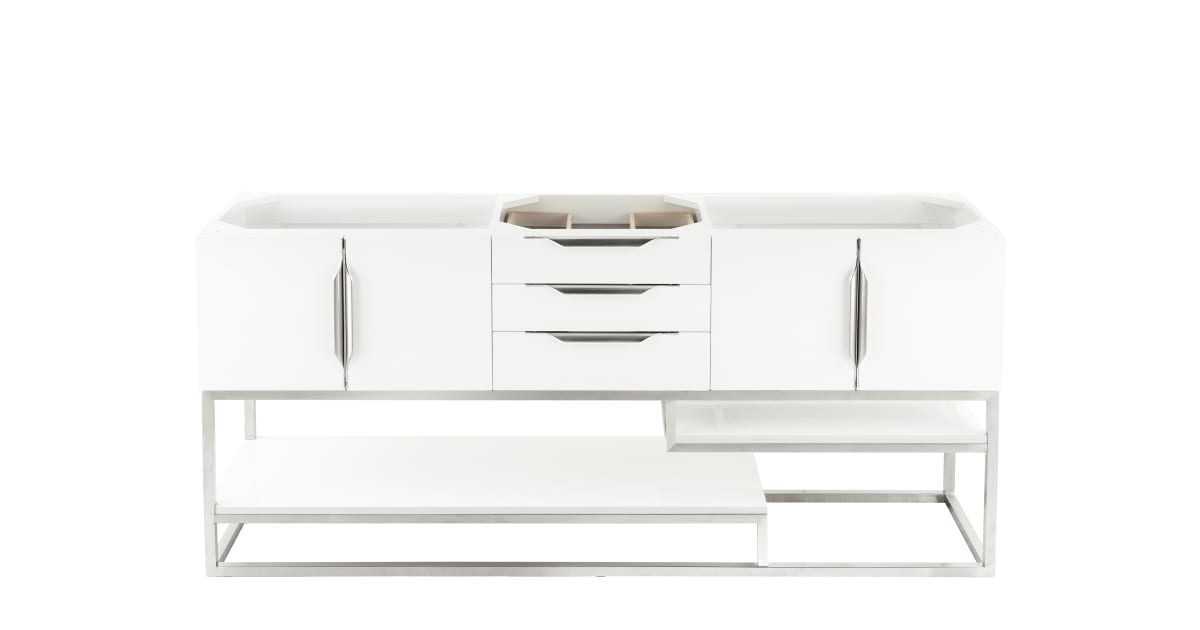 James Martin Vanities 983-V72S-GW-BN Columbia 72" Single Free Standing ...