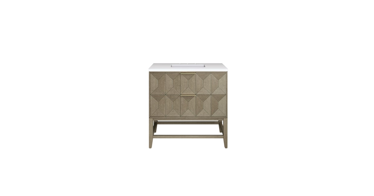 James Martin Vanities D100-V36-PBO-3WZ Emmeline 36" Free Standing ...