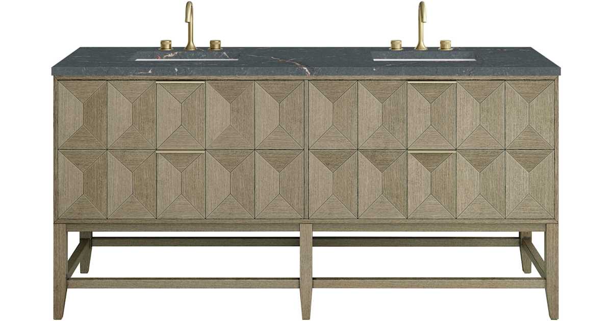 James Martin Vanities D100-V72-PBO-FPBL Emmeline 72" Free Standing ...