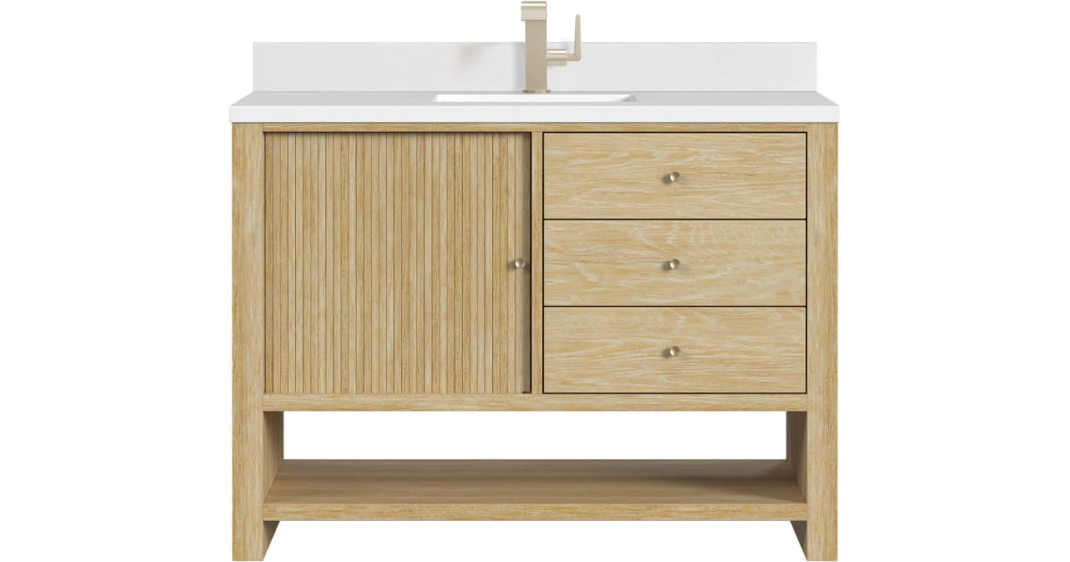 James Martin Vanities D404-V48-SWO-1WZ Marigot 48" Single Basin Wood ...