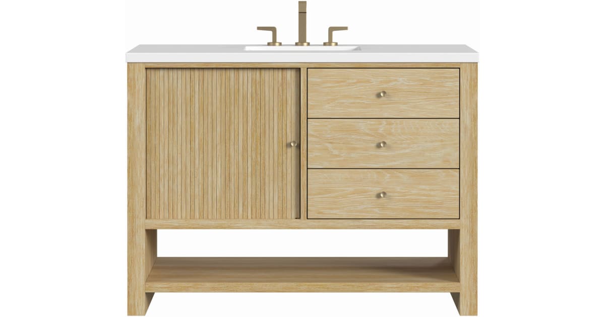 James Martin Vanities D404-V48-SWO-3WZ Marigot 48" Single Basin Wood ...