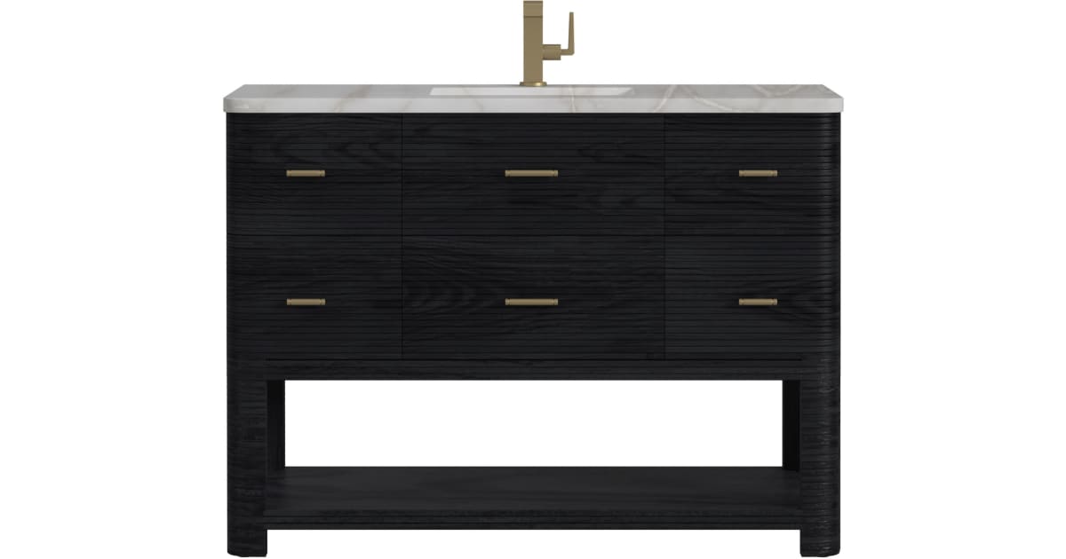 James Martin Vanities D704-V48-CBO-3VSL Lucian 48" Free Standing Single ...