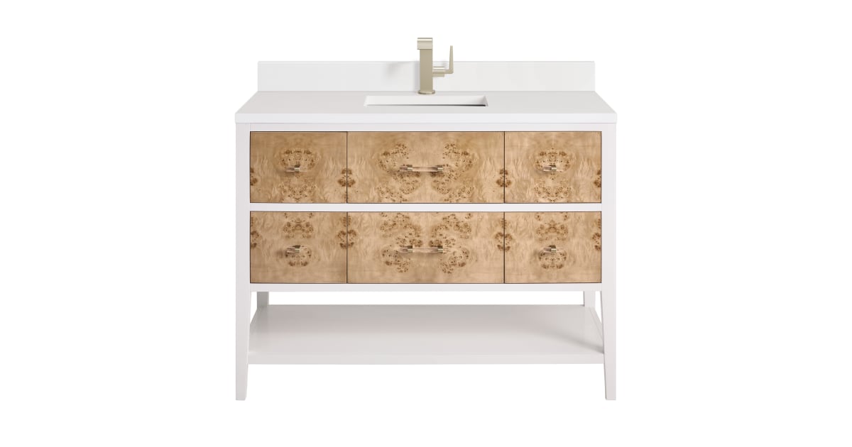 James Martin Vanities D804-V48-LMB-1WZ Olena 48" Single Basin Wood ...