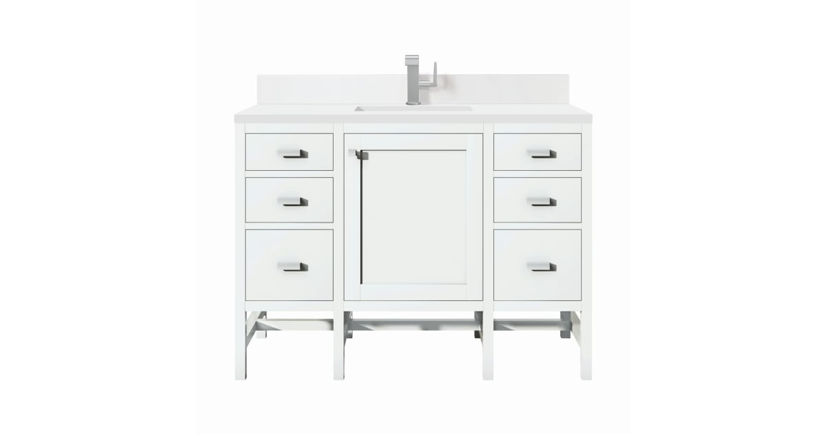 James Martin Vanities E444-V48-GW-1WZ Addison 48" Single Basin Wood ...