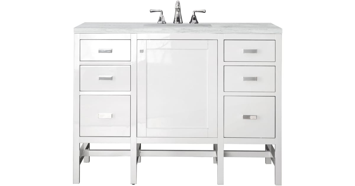 James Martin Vanities E444-V48-GW-3AF Addison 48" Free Standing Single ...