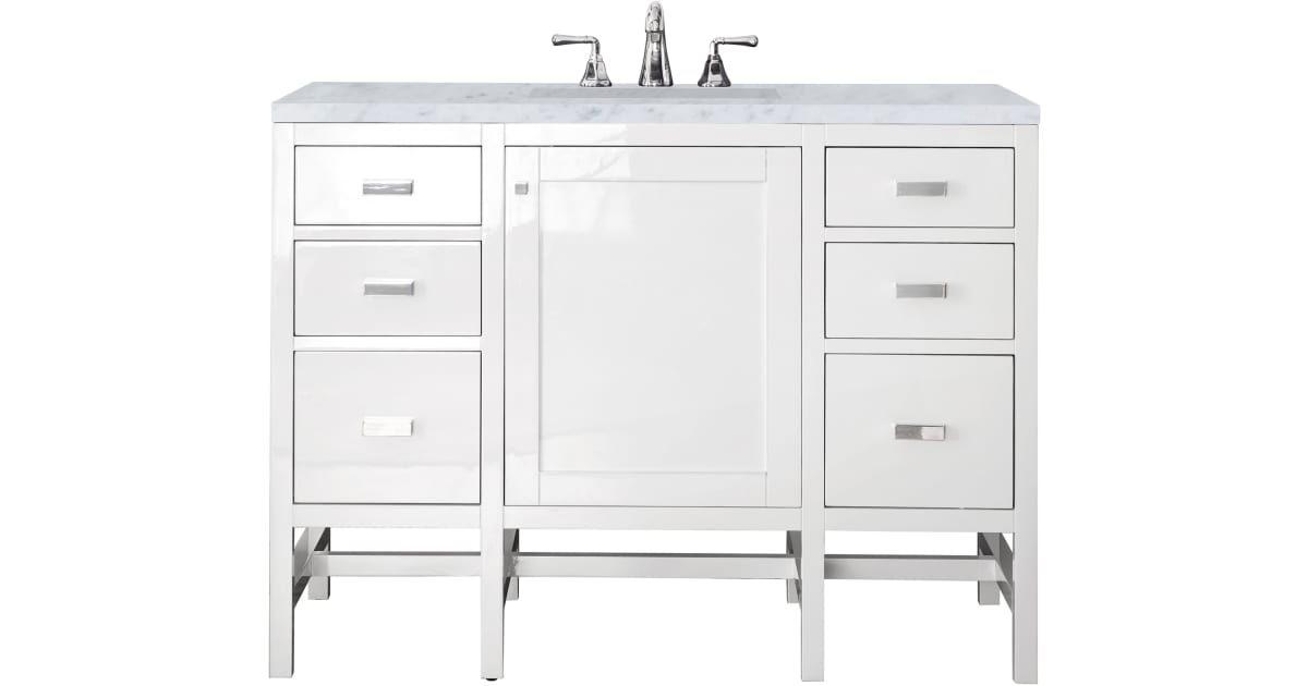 James Martin Vanities E444-V48-GW-3CAR Addison 48" Free Standing Single ...