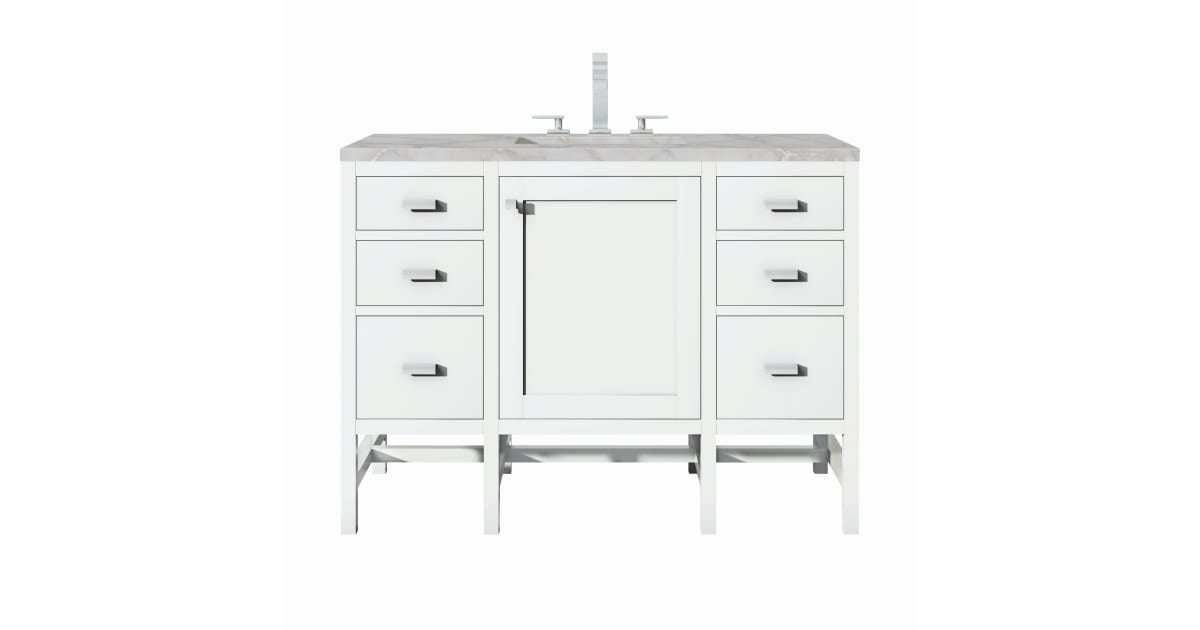 James Martin Vanities E444-V48-GW-3VSL Addison 48" Single Basin Wood ...