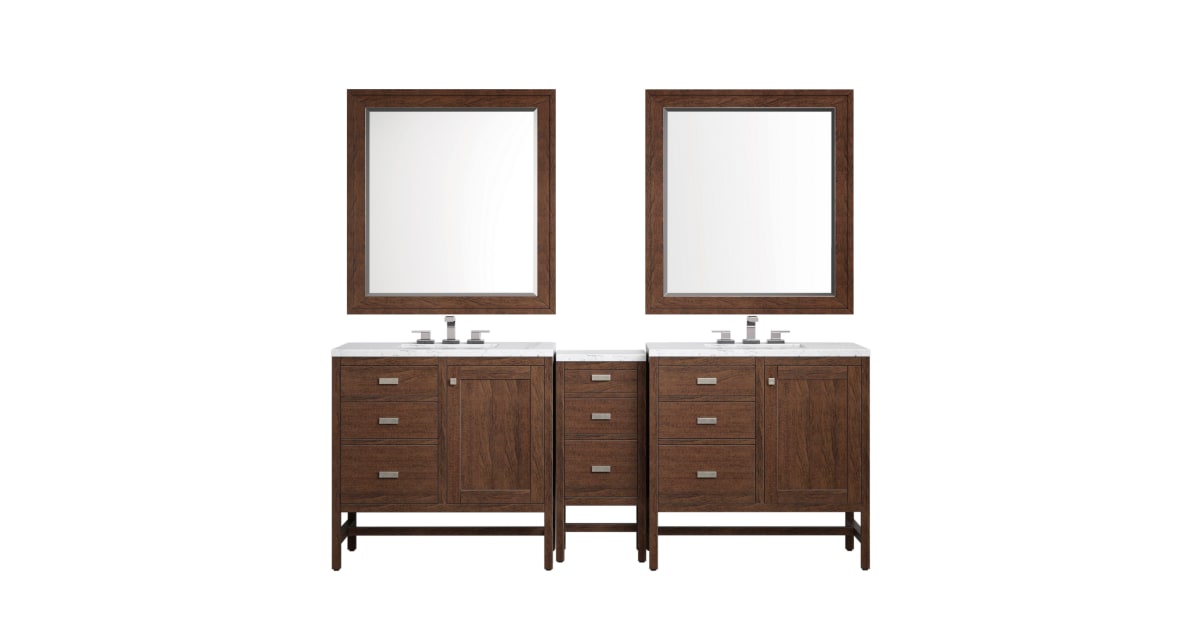 James Martin Vanities E444MCA-V36GP-F-EJP Addison 87" Double Basin ...