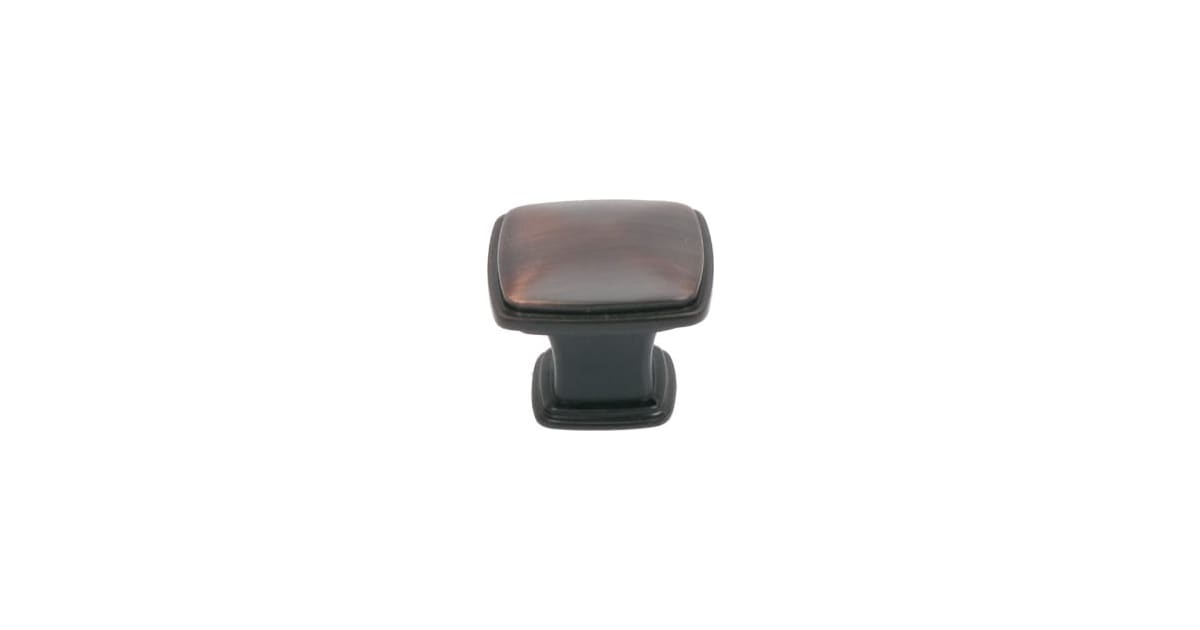 Jamison Collection K81091-10B-10PACK 1-1/4 Inch Square Cabinet Knob ...