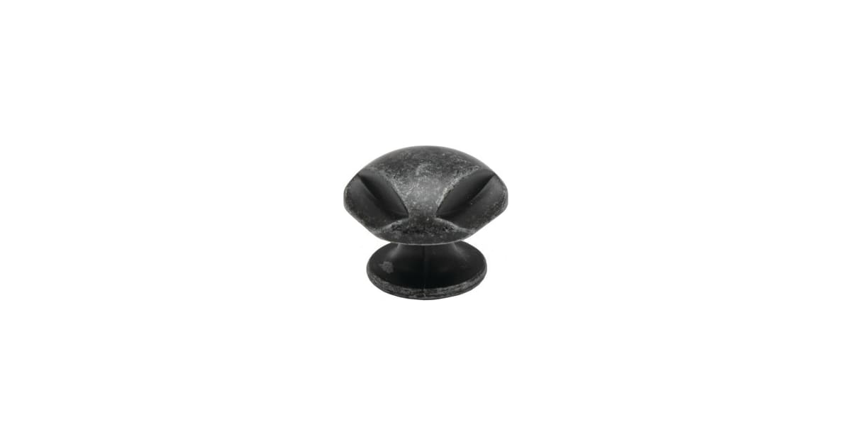 Jamison Collection K80915SIM Round Indented Triangle Zinc Cabinet Knob ...