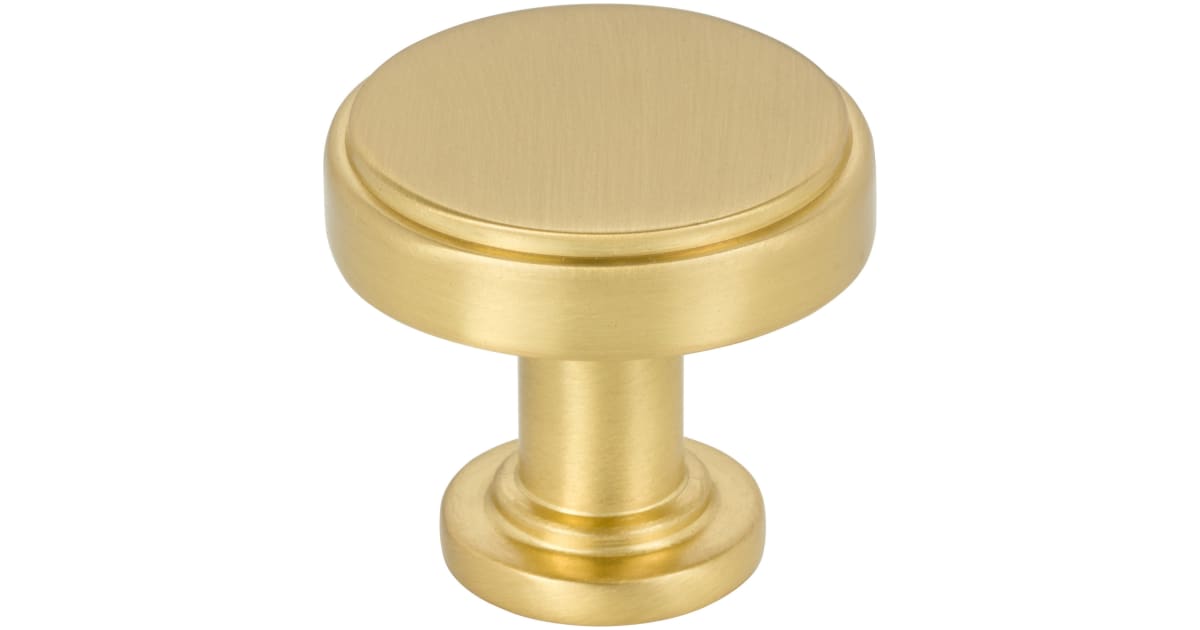 Jeffrey Alexander 171BG Richard 1-1/4" Small Flat Round Contemporary ...