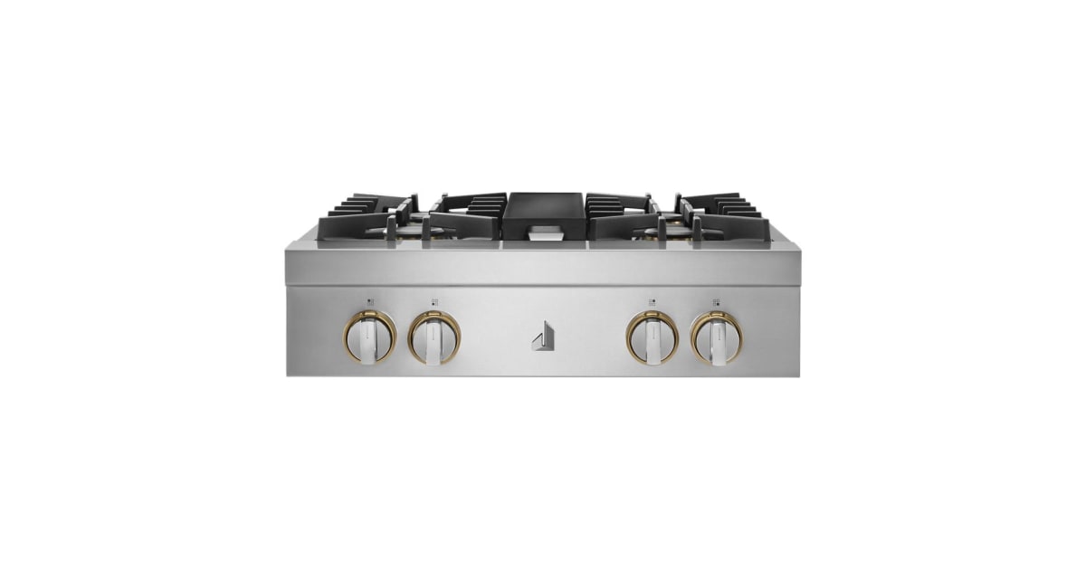JennAir JGCP430HL RISE 30 Inch Wide 4 Burner Gas Rangetop with Dual ...