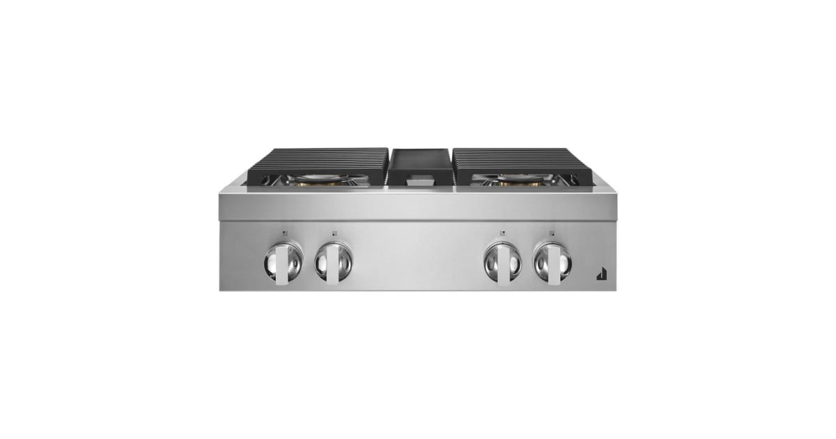 JennAir JGCP430HM NOIR 30 Inch Wide 4 Burner Gas Rangetop with Dual ...