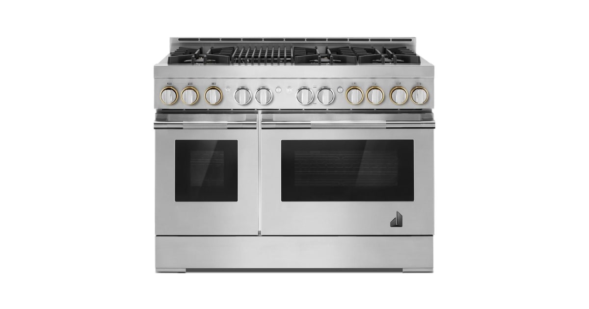 JennAir JGRP648HL RISE 48 Inch Wide 6.3 Cu. Ft. Free Standing Gas Range ...