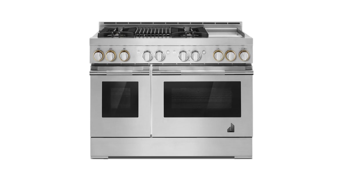 JennAir JGRP748HL RISE 48 Inch Wide 6.3 Cu. Ft. Free Standing Gas Range ...