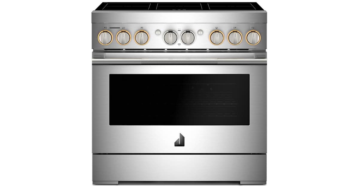 JennAir JPIFC736RL 36 Inch Wide Free Standing Induction Range with Knob ...