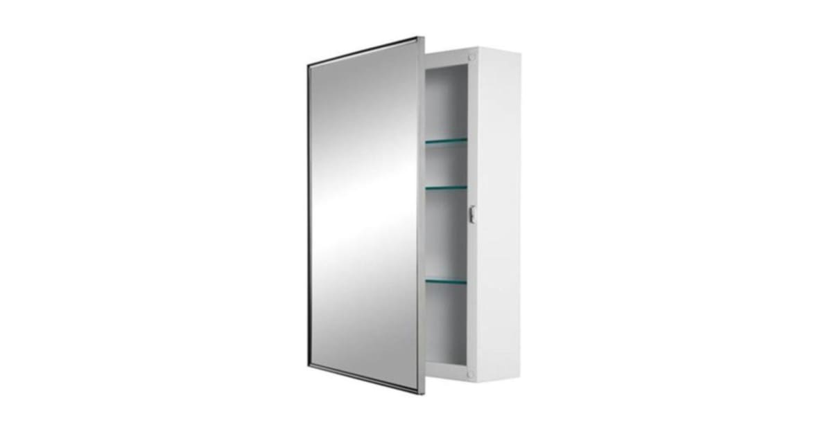 Jensen 490 18 1 8 x 24 1 8 Framed Single Door Medicine Build