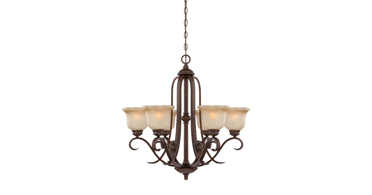 Jeremiah Lighting 28826-GGL Kennedale Single Tier 6 Light Chandelier ...