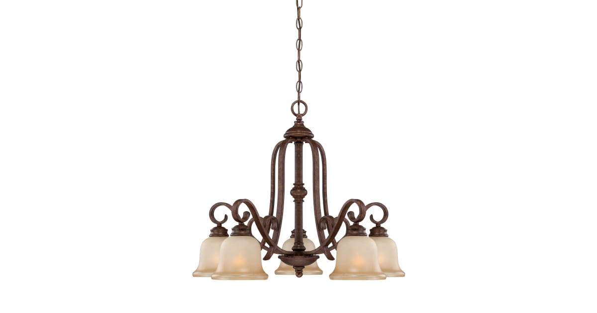 Jeremiah Lighting 28825-GGL Kennedale Single Tier 5 Light Chandelier ...