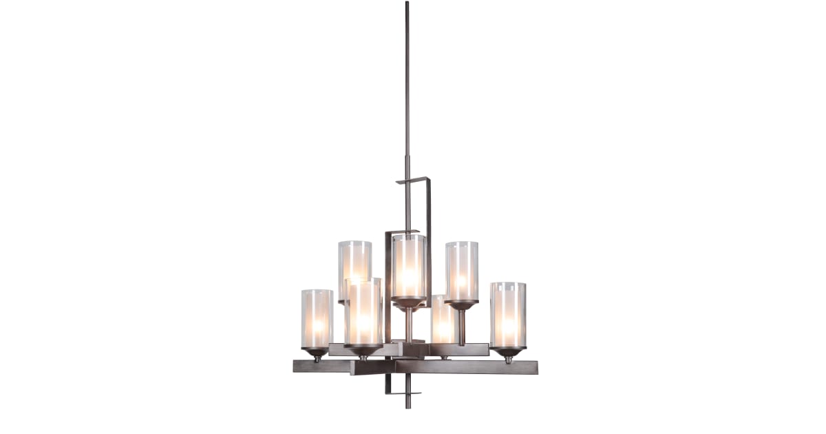 Jeremiah Lighting 39318-NIVNI Mod 8 Light Chandelier - 30 Inches Wide ...