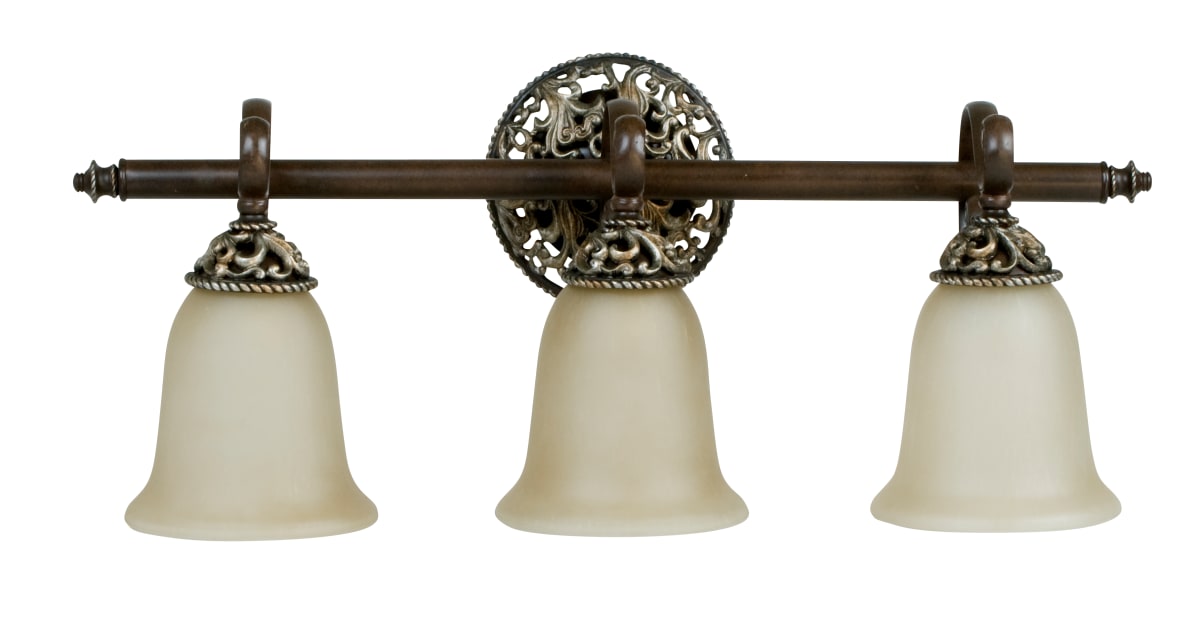 Jeremiah Lighting 7525AGVM3 Mia 27" Wide 3 Light Bathroom Vanity Light ...