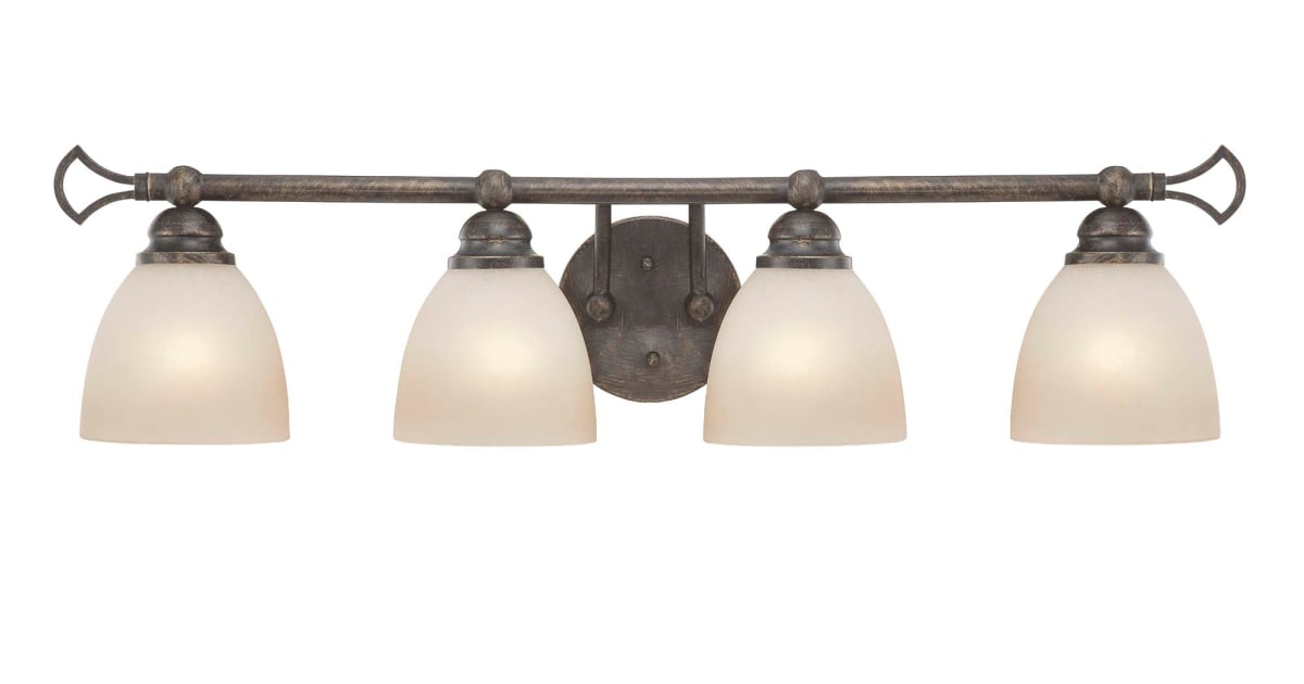 Jeremiah Lighting 26804-WB 4 Light Down Lighting Bathroom Vanity ...